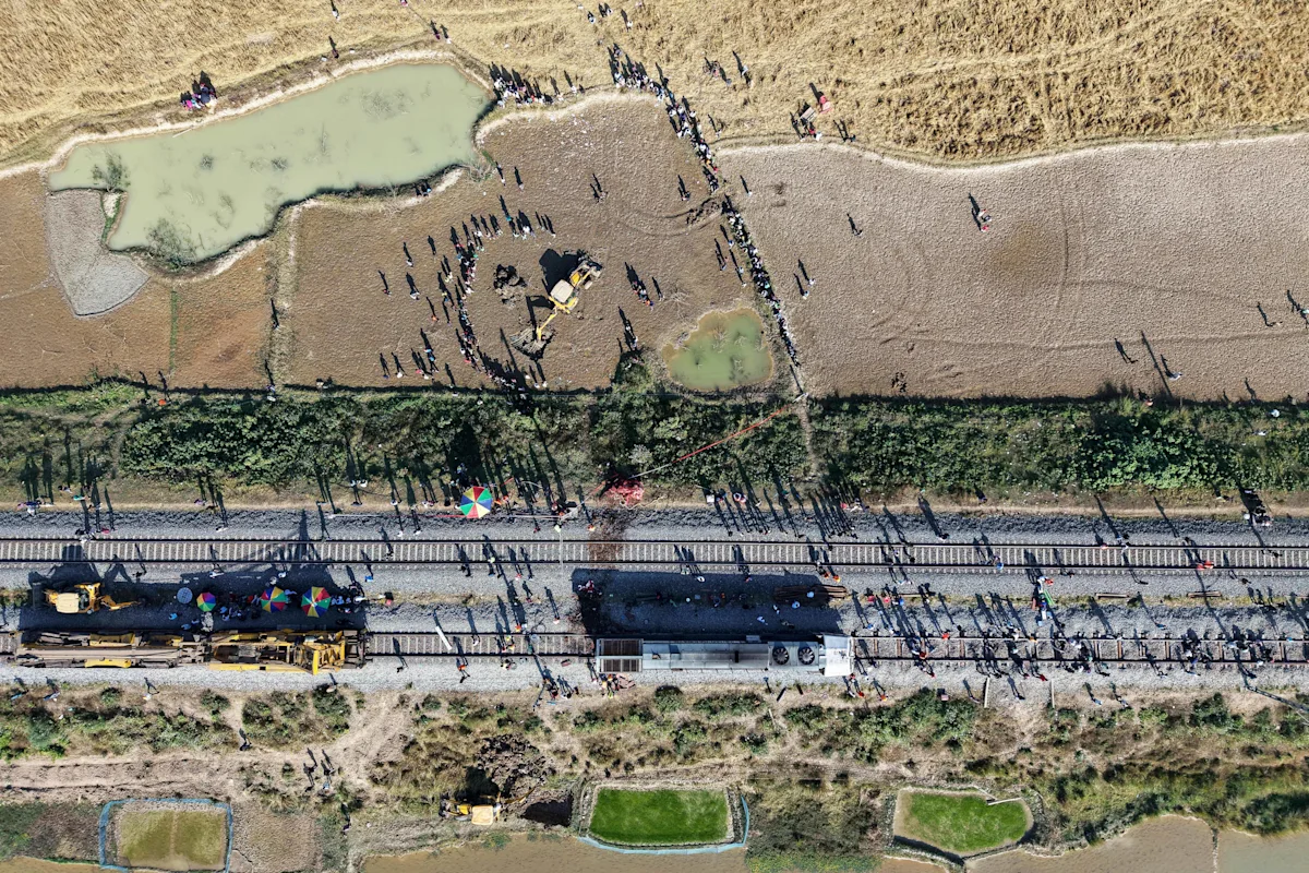 High-speed passenger train kills 7 elephants crossing railway tracks in ...